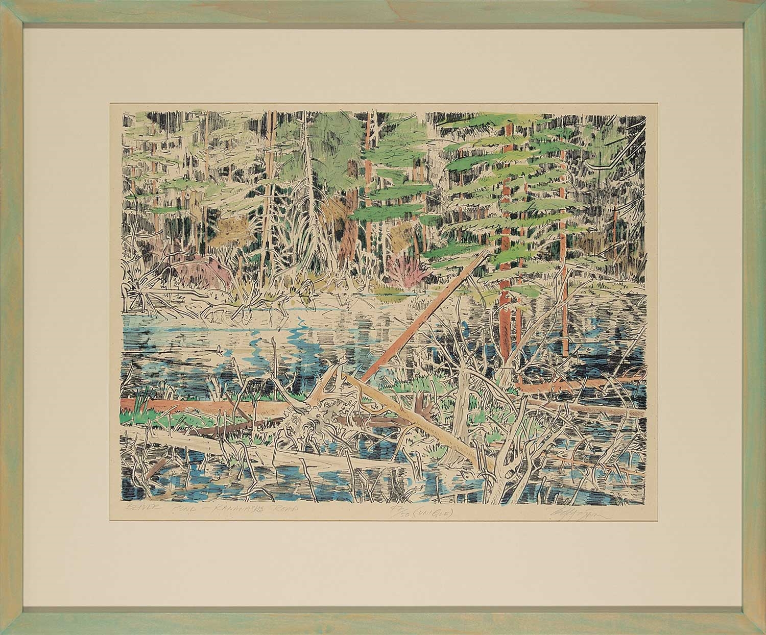 Ted Godwin | Beaver Pond - Kananaskis Road #47/50 [Unique] | MutualArt