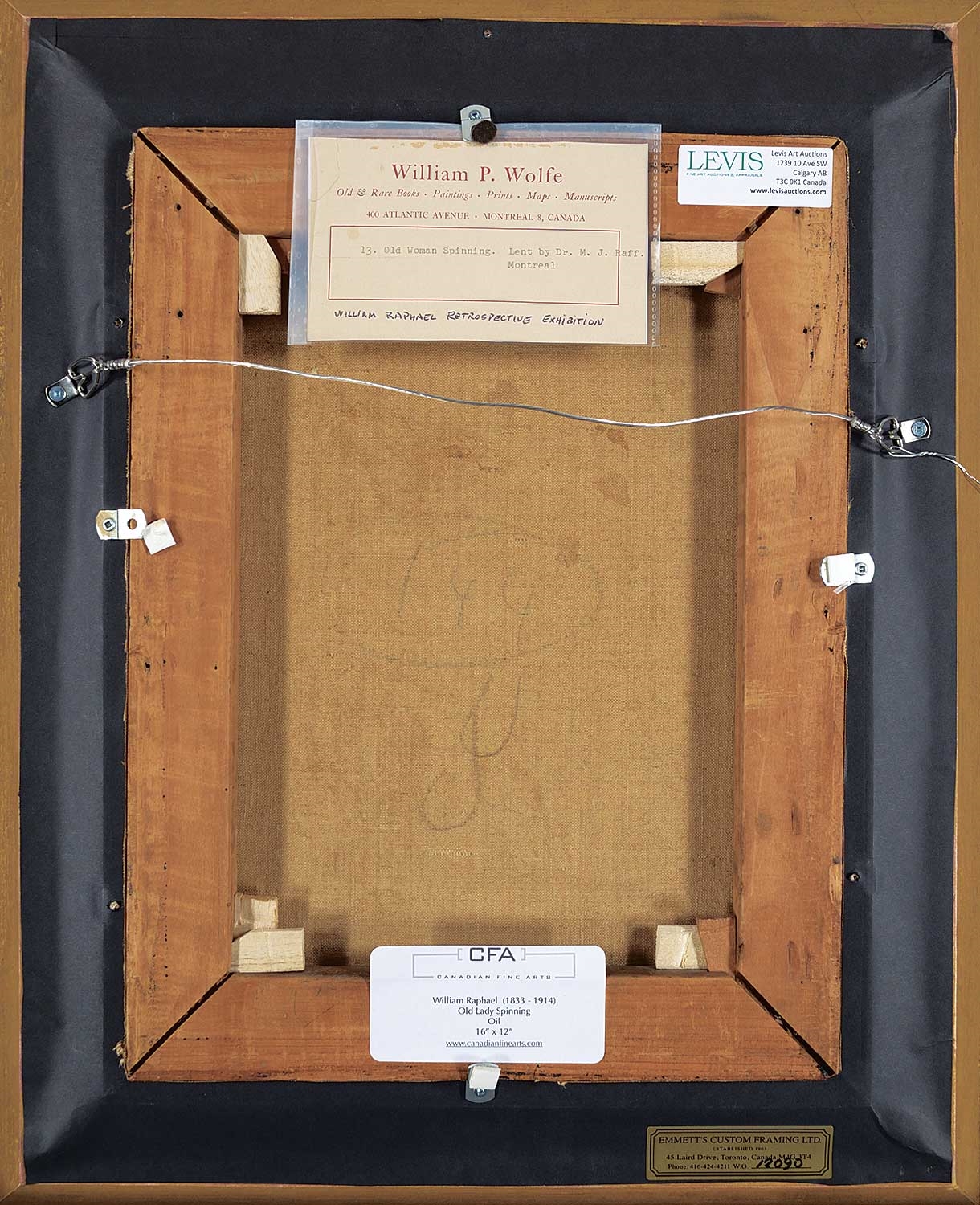 William Raphael | Old Lady Spinning | MutualArt