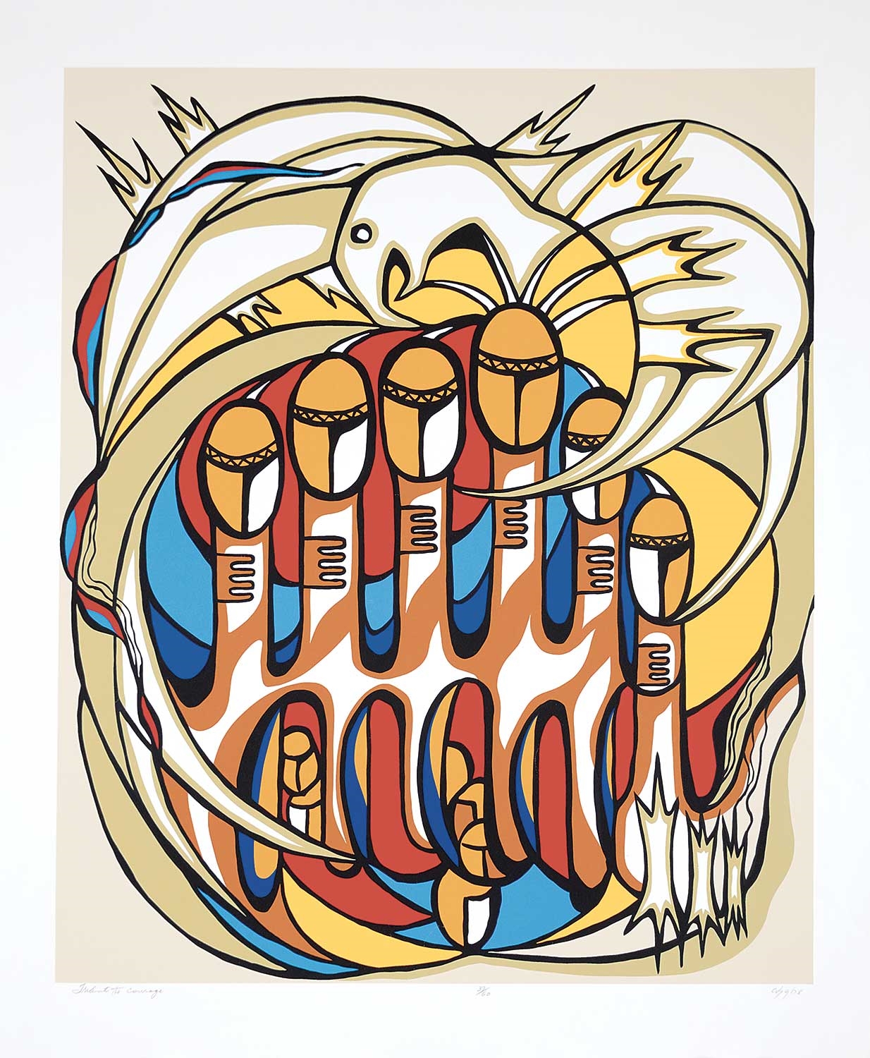 Daphne Odjig | Tribute to Courage #37/60 (1978) | MutualArt