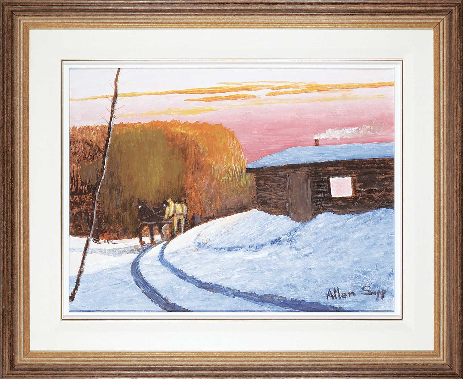 Allen Sapp | People are Coming to Visit, Night is Coming | MutualArt