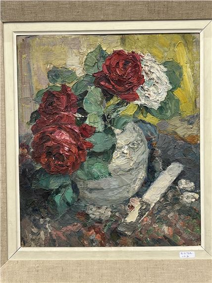 Ernest Rocher | Vase de fleurs | MutualArt
