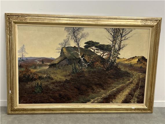 Charles Wellens | Paysage de Campine avec fermette | MutualArt