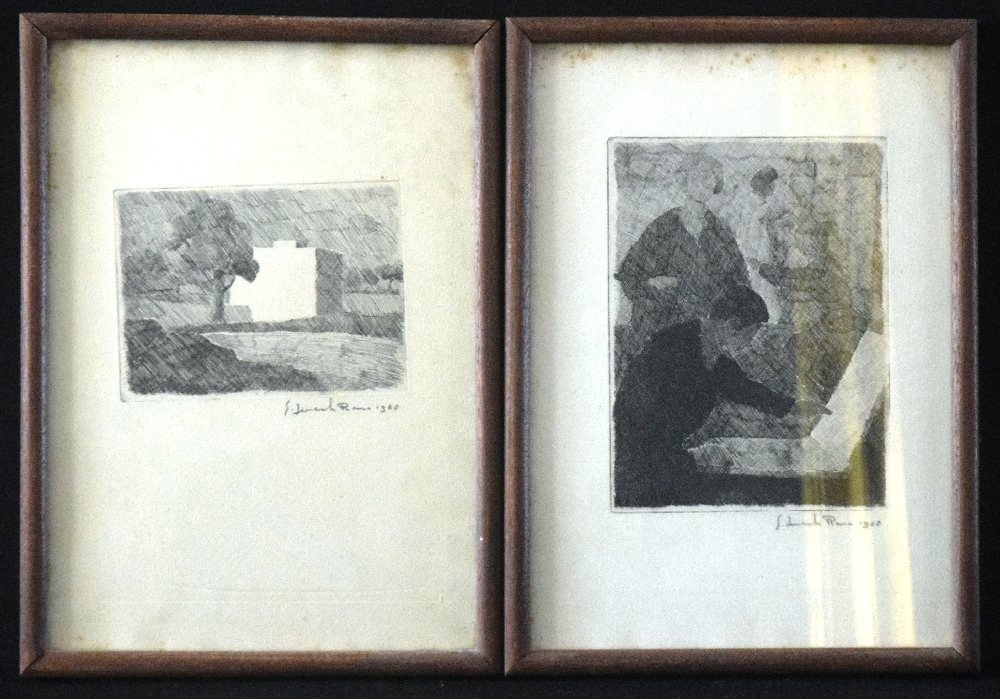 George Fenech | People and building (1960) | MutualArt