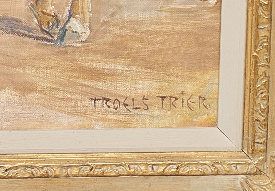 Troels Trier | Landskap med hästar | MutualArt