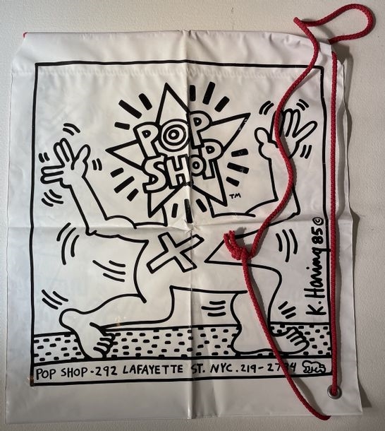Keith Haring | Bag illustrated by Keith HARING for his Pop Shop in New ...