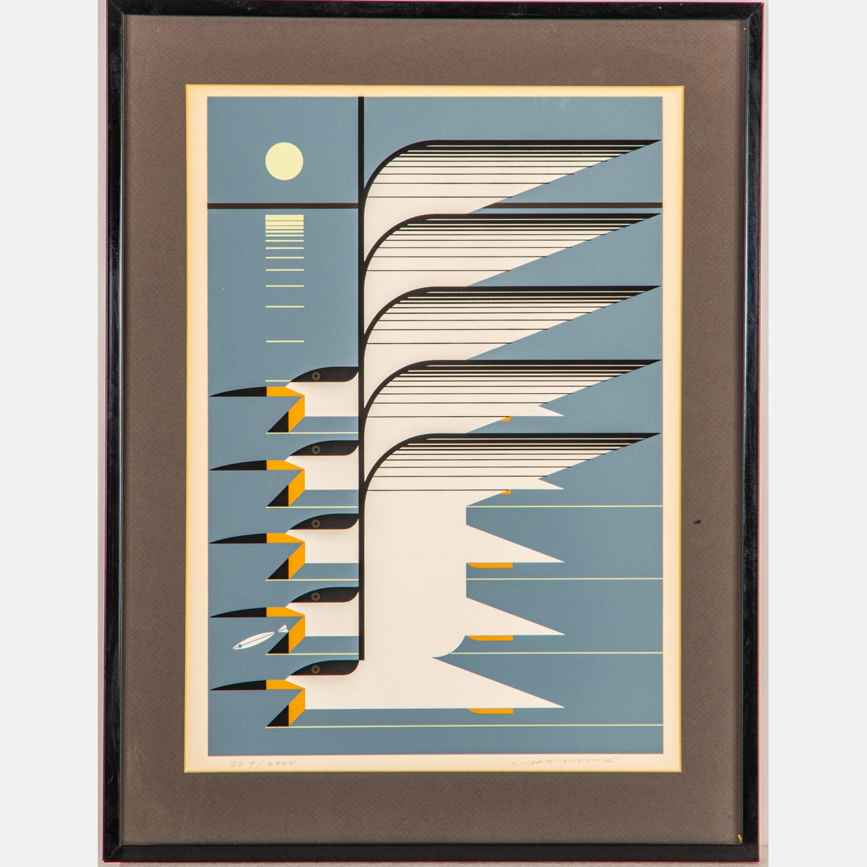 Charley Harper | Claire de Loon (1992) | MutualArt