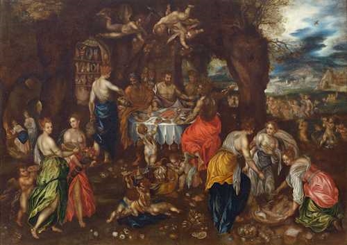 Hendrik de Clerck | The feast of Achelous | MutualArt