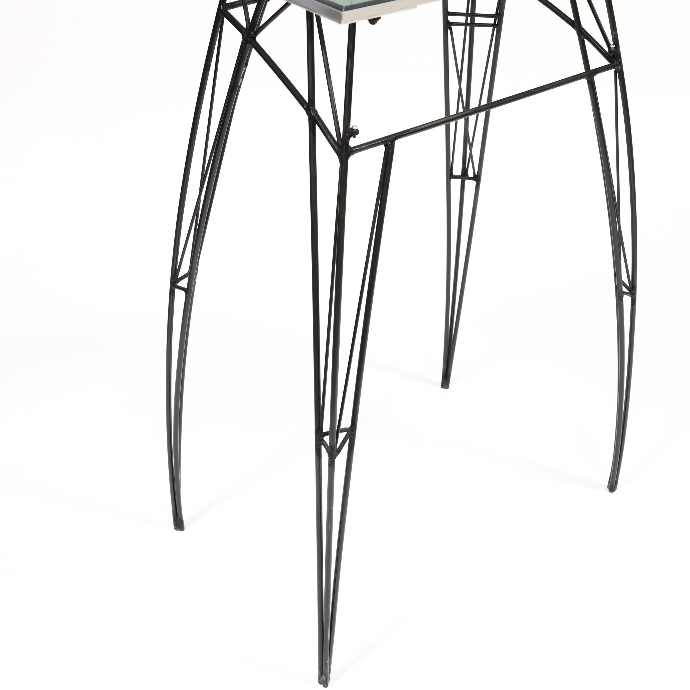 Tom Chenoweth | Industrial Steel and Glass Lectern | MutualArt
