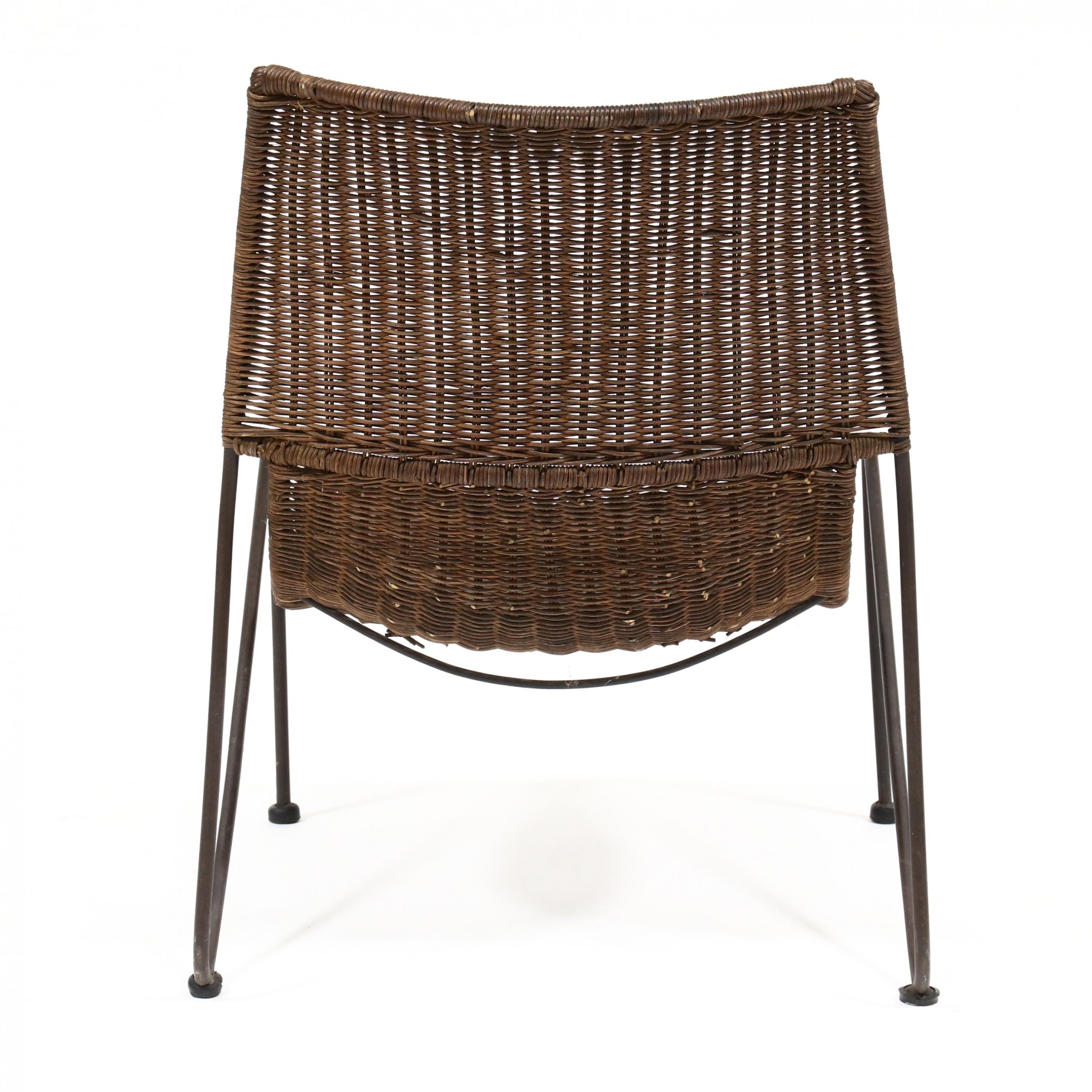 Arthur Umanoff | Wicker Outdoor Lounge Chair (1960s) | MutualArt