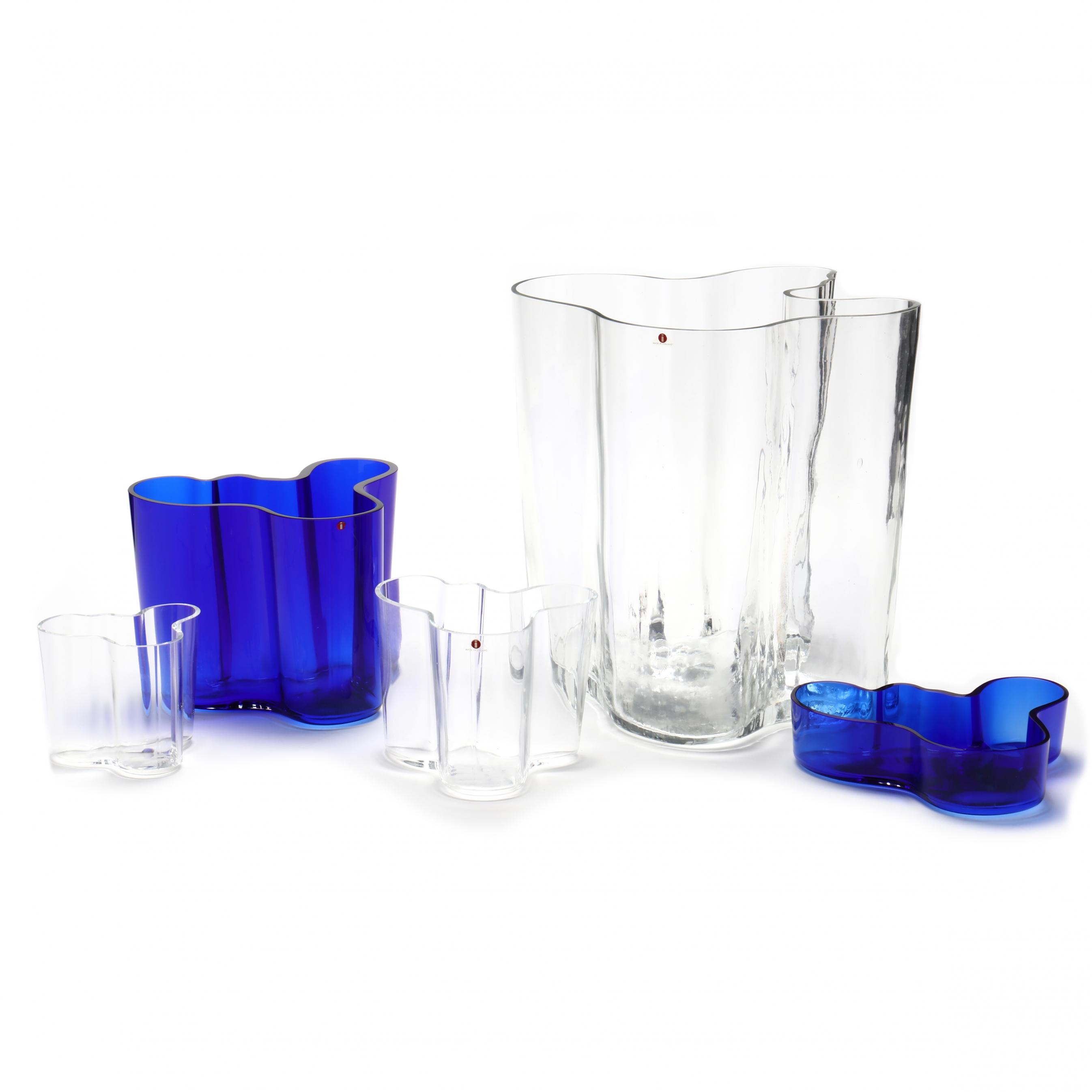 Alvar Aalto | Five Aalto Glass Vases (1996) | MutualArt