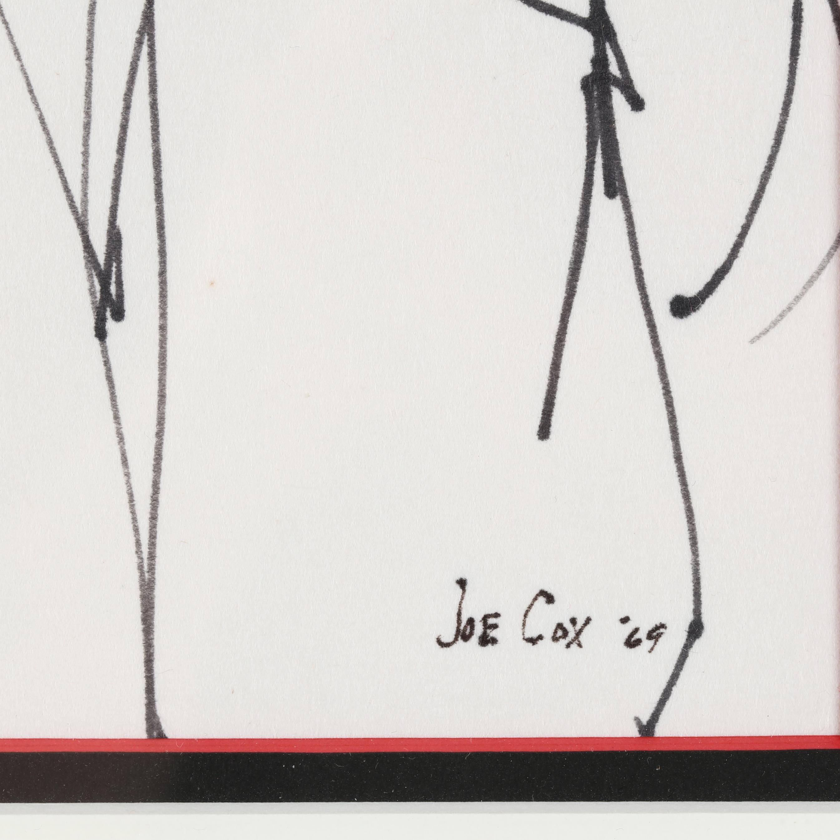 Joe Cox | Drawing of Three Figures (1969) | MutualArt