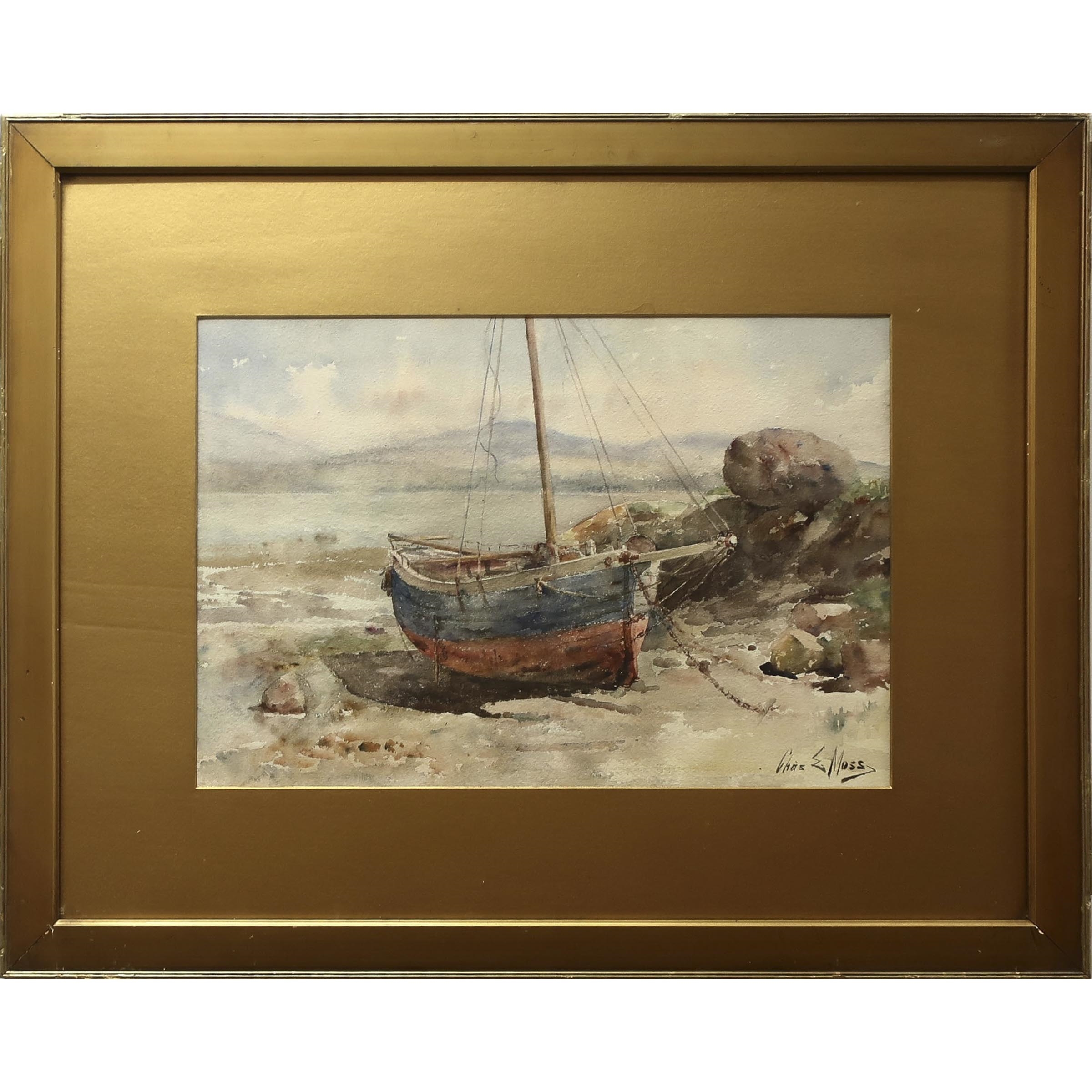 Charles Eugene Moss | UNTITLED (BEACHED BOAT) | MutualArt