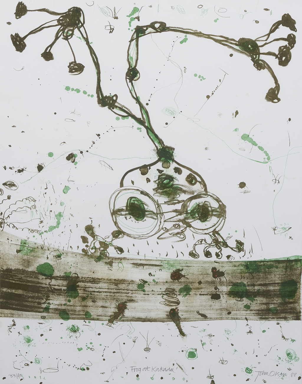 John Olsen | Frog at Kakadu (1988) | MutualArt