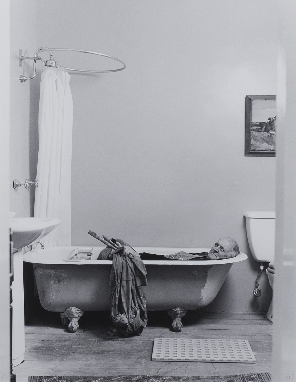 Greg Weight | Portrait of John Olsen (Olsen in Bath) (1996) | MutualArt