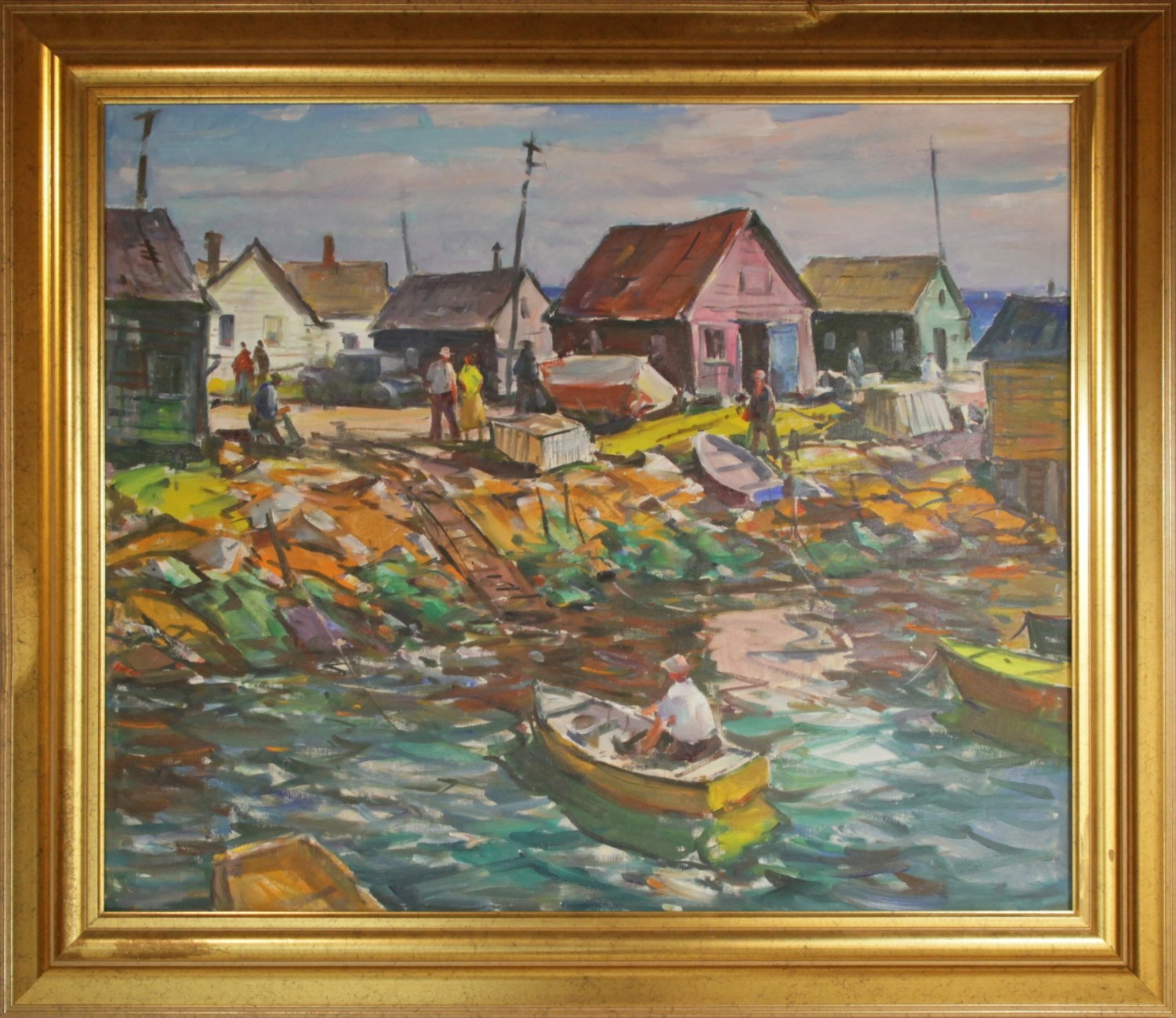 Carl William Peters | Busy Day Ashore | MutualArt