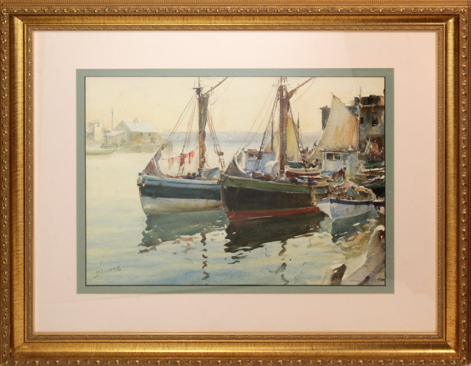 James Sessions | Morning, Gloucester Harbor | MutualArt