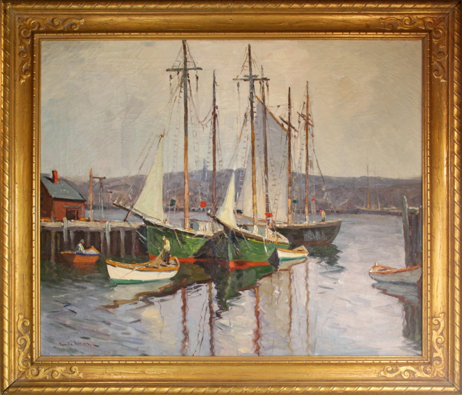 Camillo Adriani | Gloucester Harbor Schooners | MutualArt