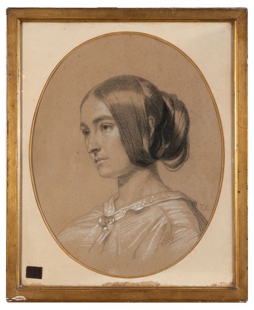 Thomas Couture | Portrait de jeune fille | MutualArt