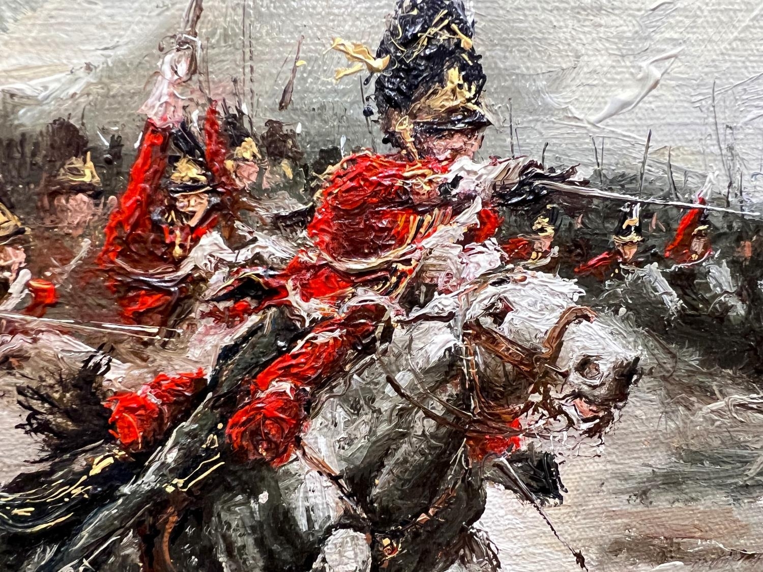 David Cartwright | A large atmospheric military Napoleonic scene ...