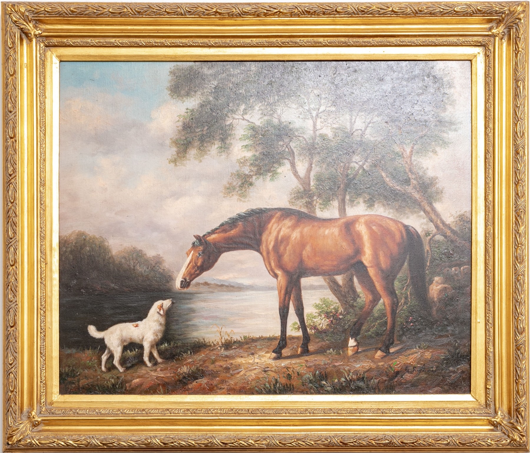 George Stubbs | Signed G. Rafael In The Style Of George Stubbs Bay ...