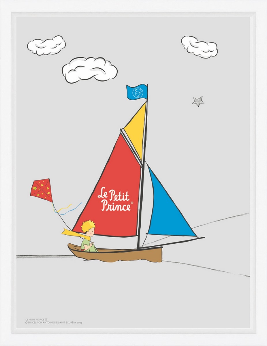 Antoine de Saint-Exupéry | The Little Prince in his boat | MutualArt