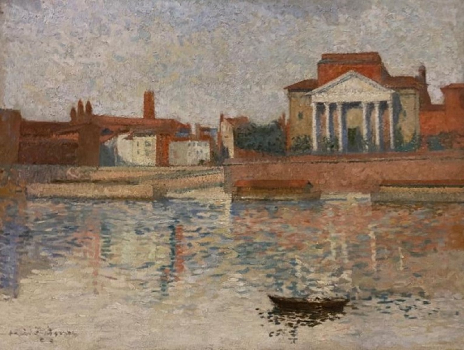 Henri André Martin | View of the Quays of Toulouse | MutualArt