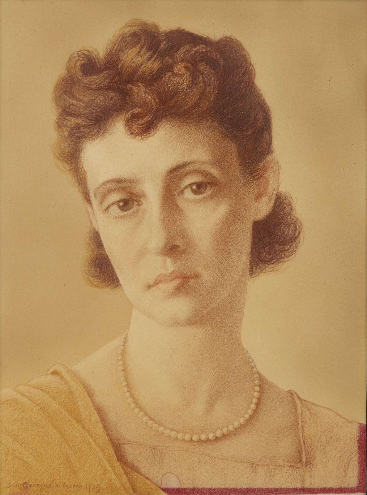 Boris Georgiev | Portrait of Lucia Pisenti Gropplero (1939) | MutualArt