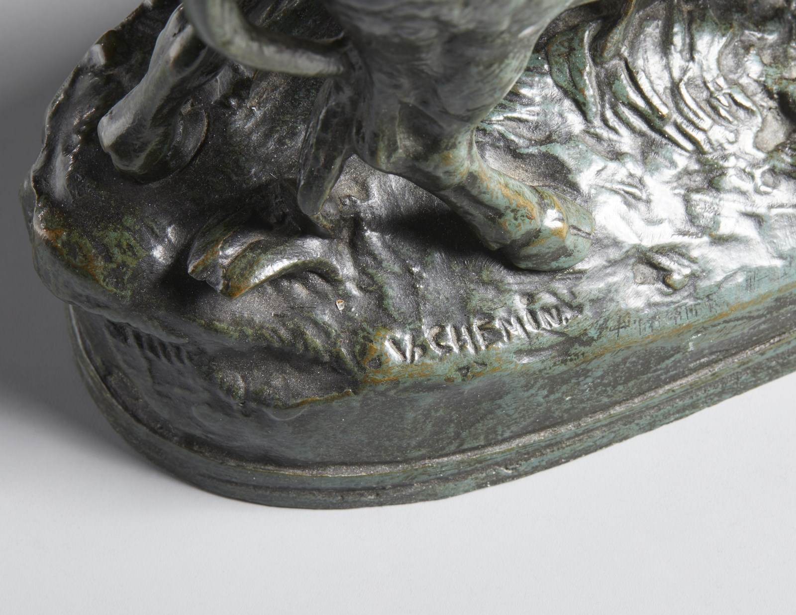 Joseph Victor Chemin | A bull drinking | MutualArt