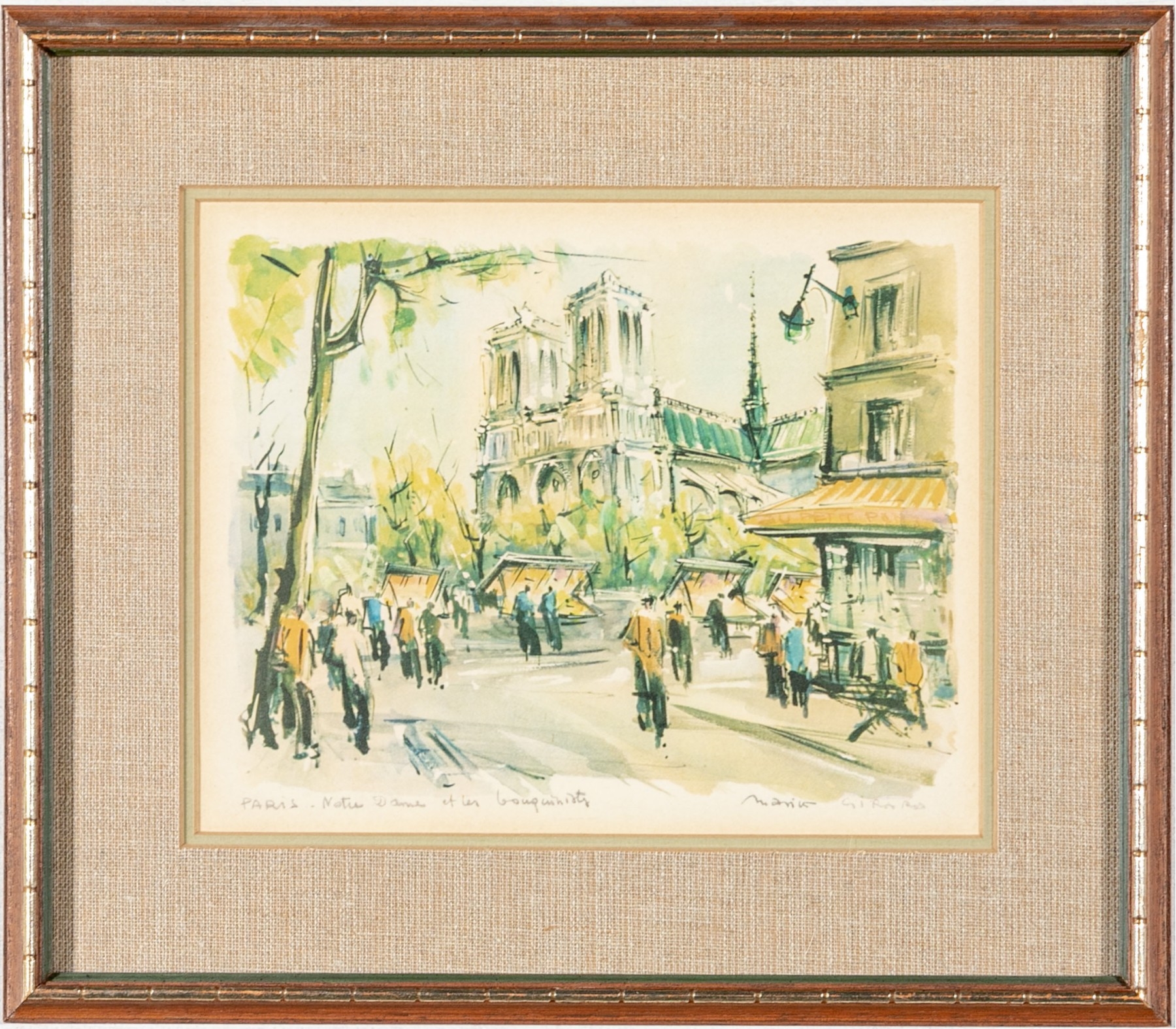 Marius Girard | View Of Notre Dame And Bouquinistes | MutualArt