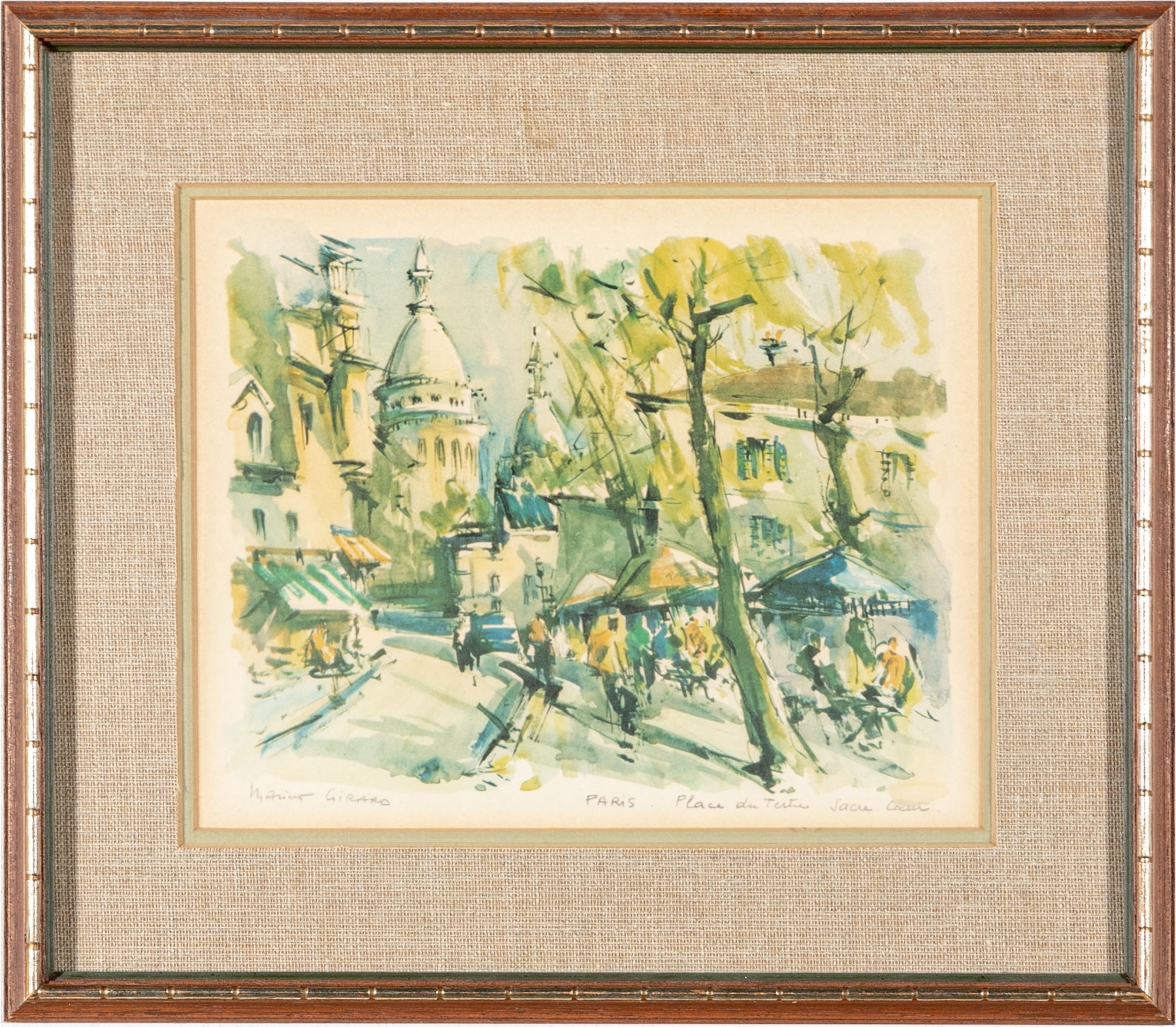 Marius Girard | Paris Sacre Coeur Montmartre Street Scene | MutualArt