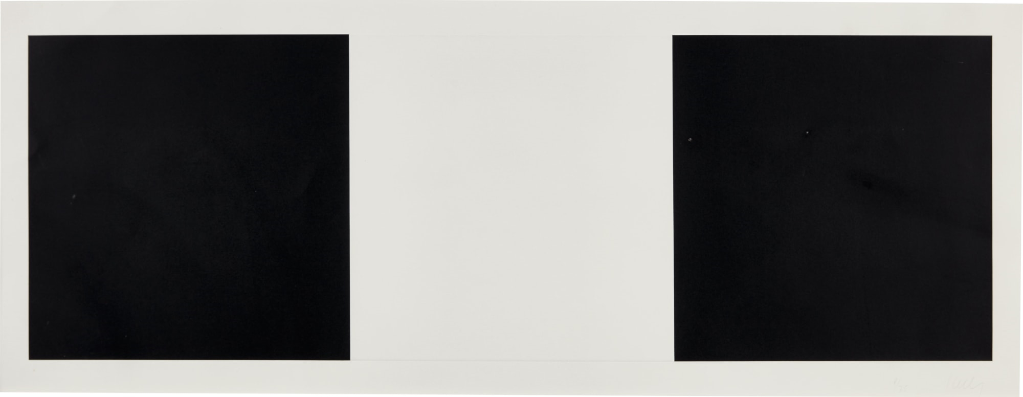 Ellsworth Kelly | Two Blacks and White (G. 459, A. 86) (1973) | MutualArt