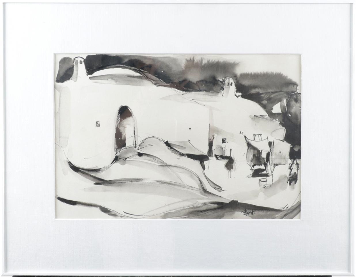 Antonie Louis Koster | Landschap met gebouwen | MutualArt