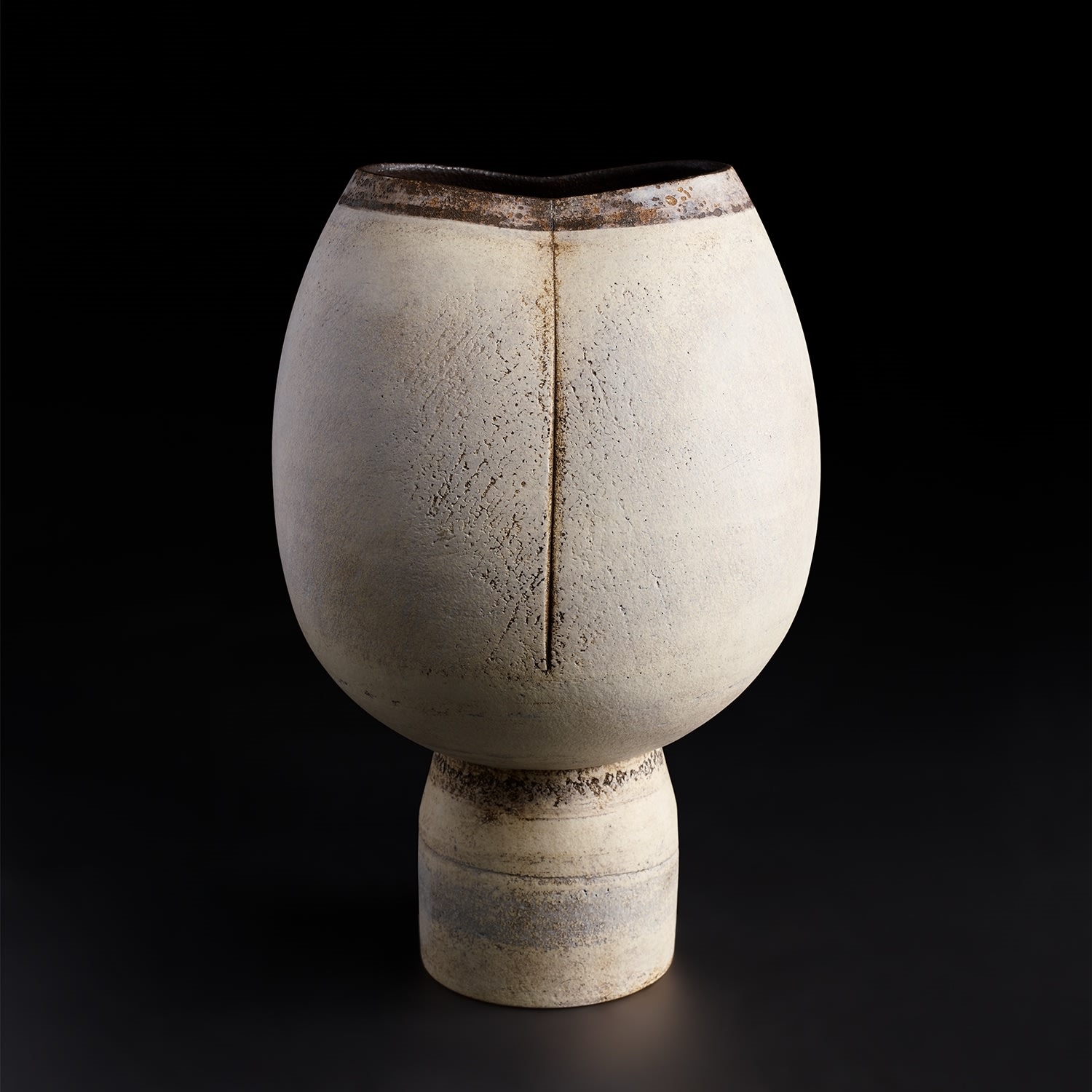 Hans Coper | Composite form with vertical impressions | MutualArt