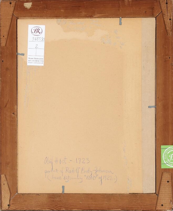 Oluf Kristian Alexander Høst | Portrait of Rudolf Broby-Johansen (1923 ...