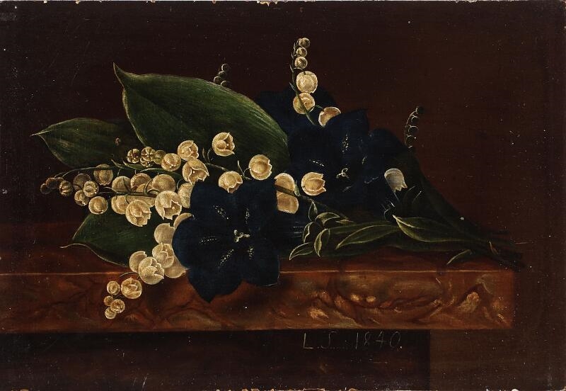 Johan Laurentz Jensen | Still life with lily of the valley and blue ...