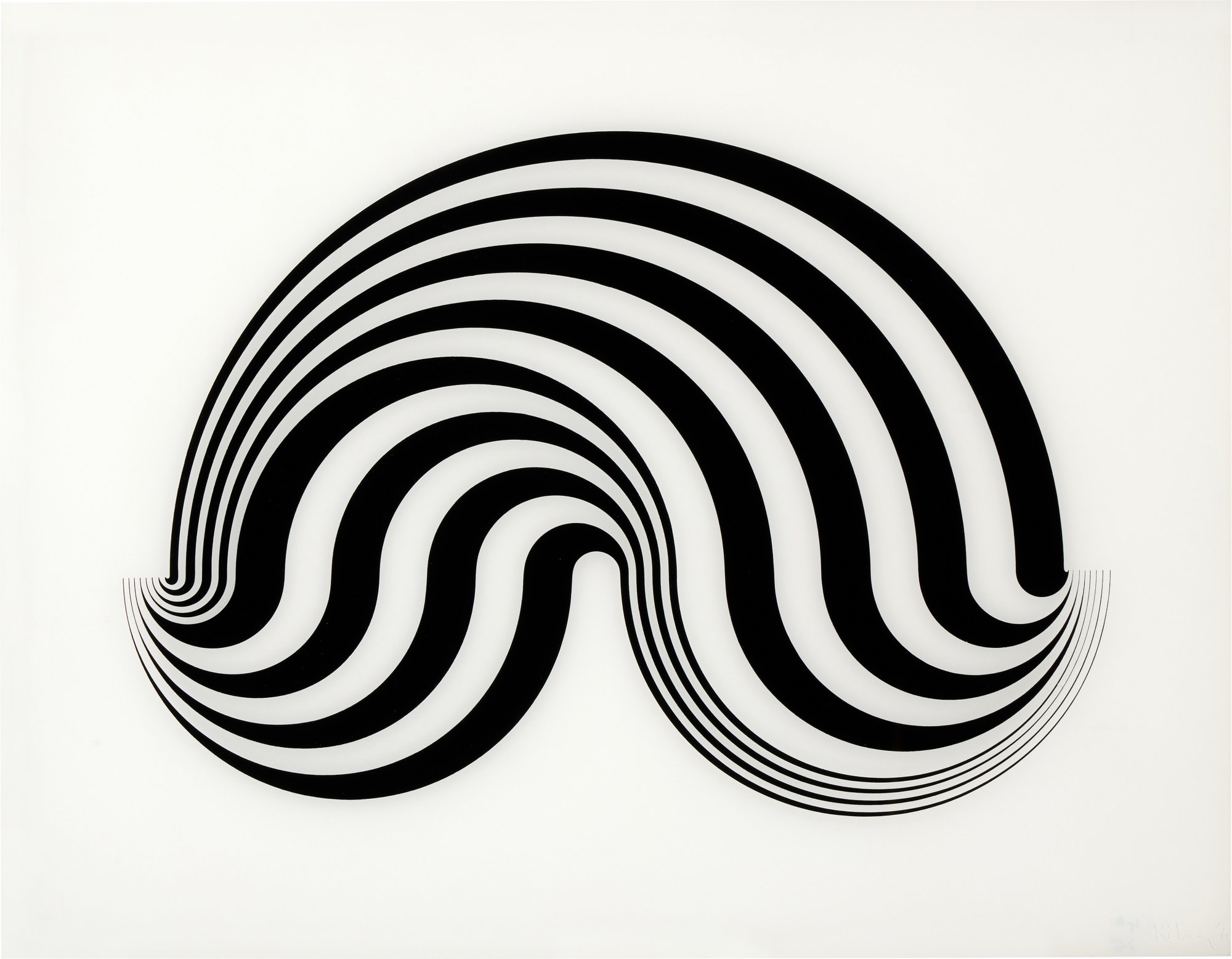 Bridget Riley | DARK LIGHT (1991) | MutualArt