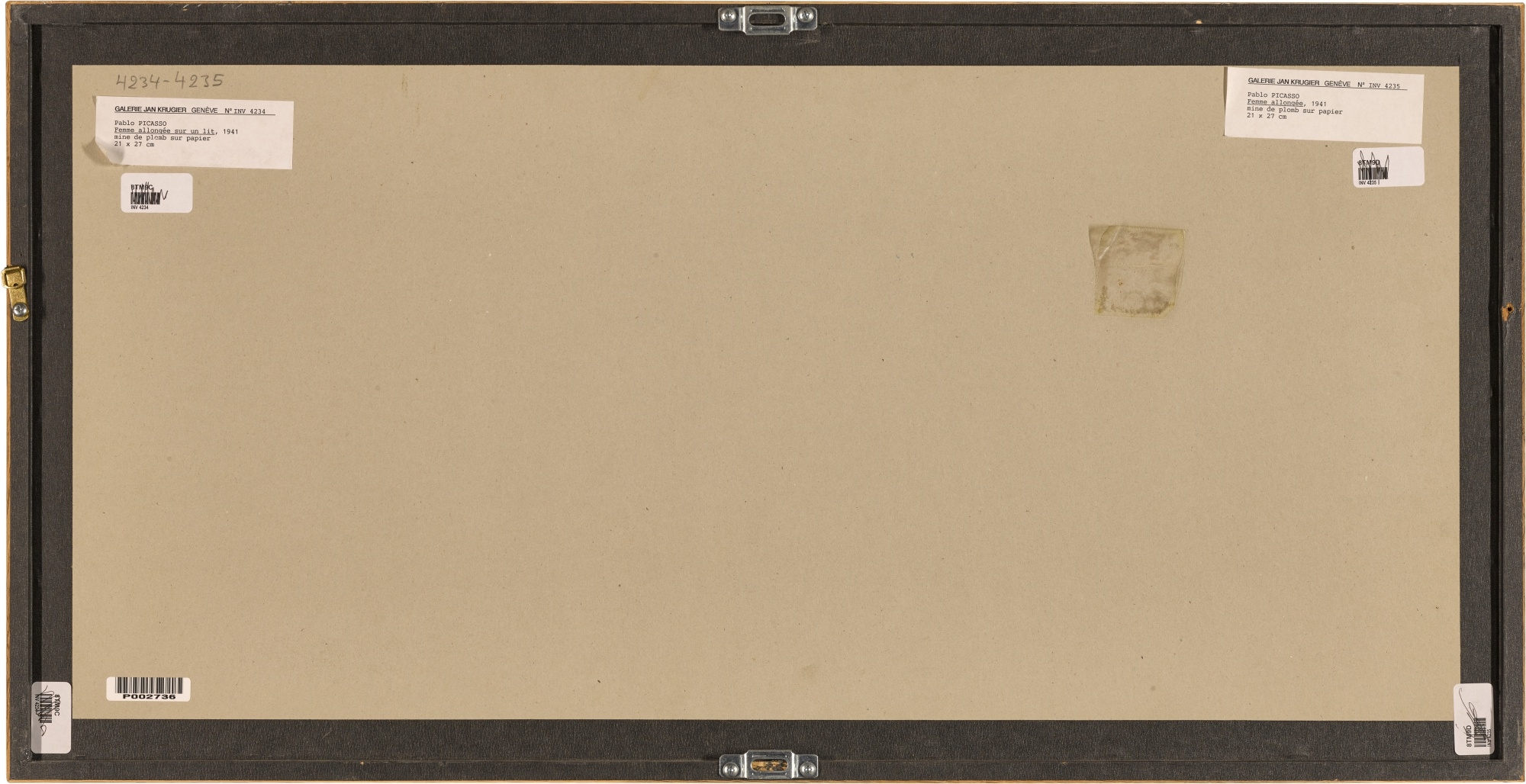 Pablo Picasso | L'aubade: nu allongé (Étude) (1941) | MutualArt