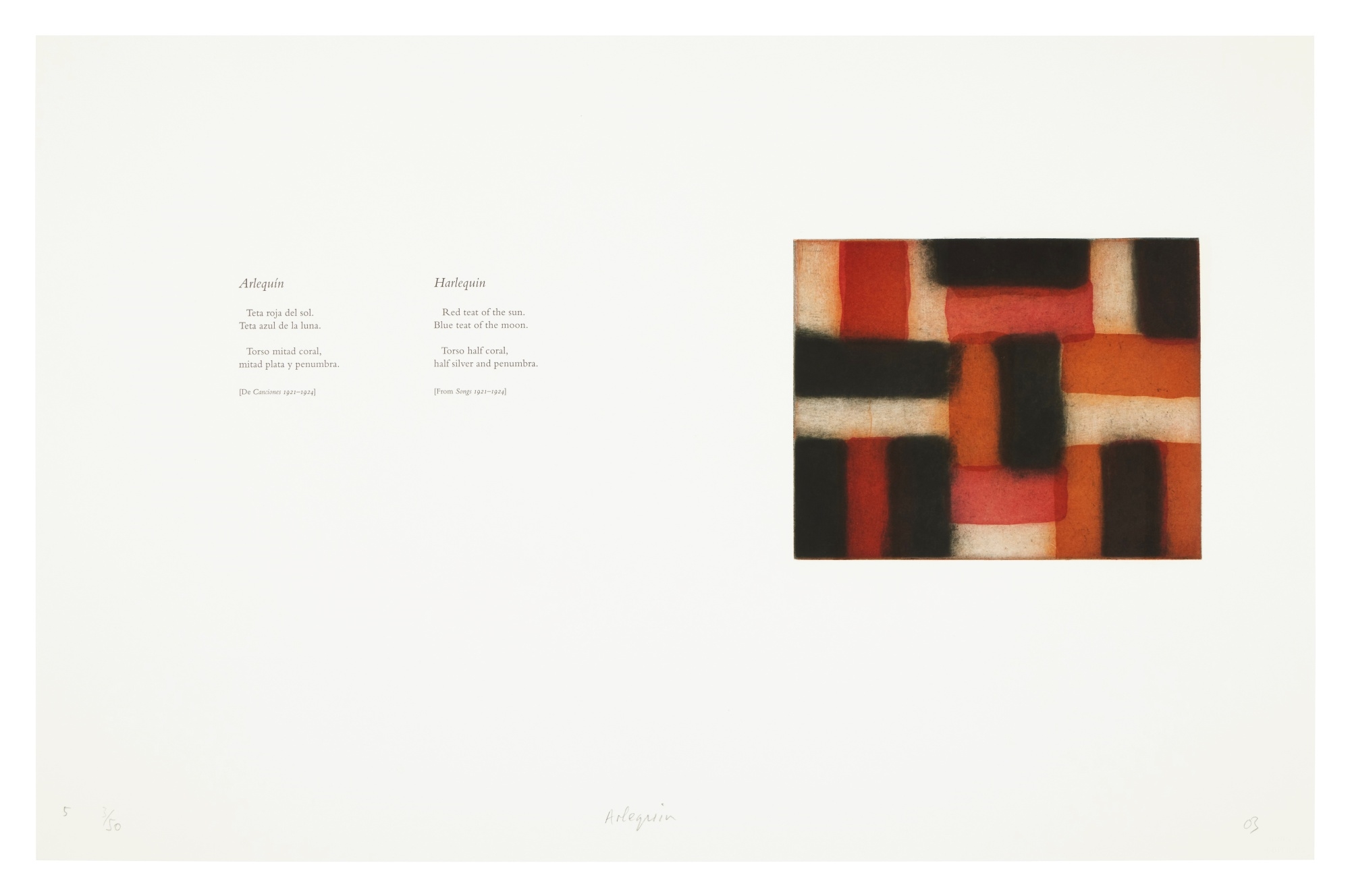 Sean Scully | Etchings for Federico García Lorca (2003) | MutualArt