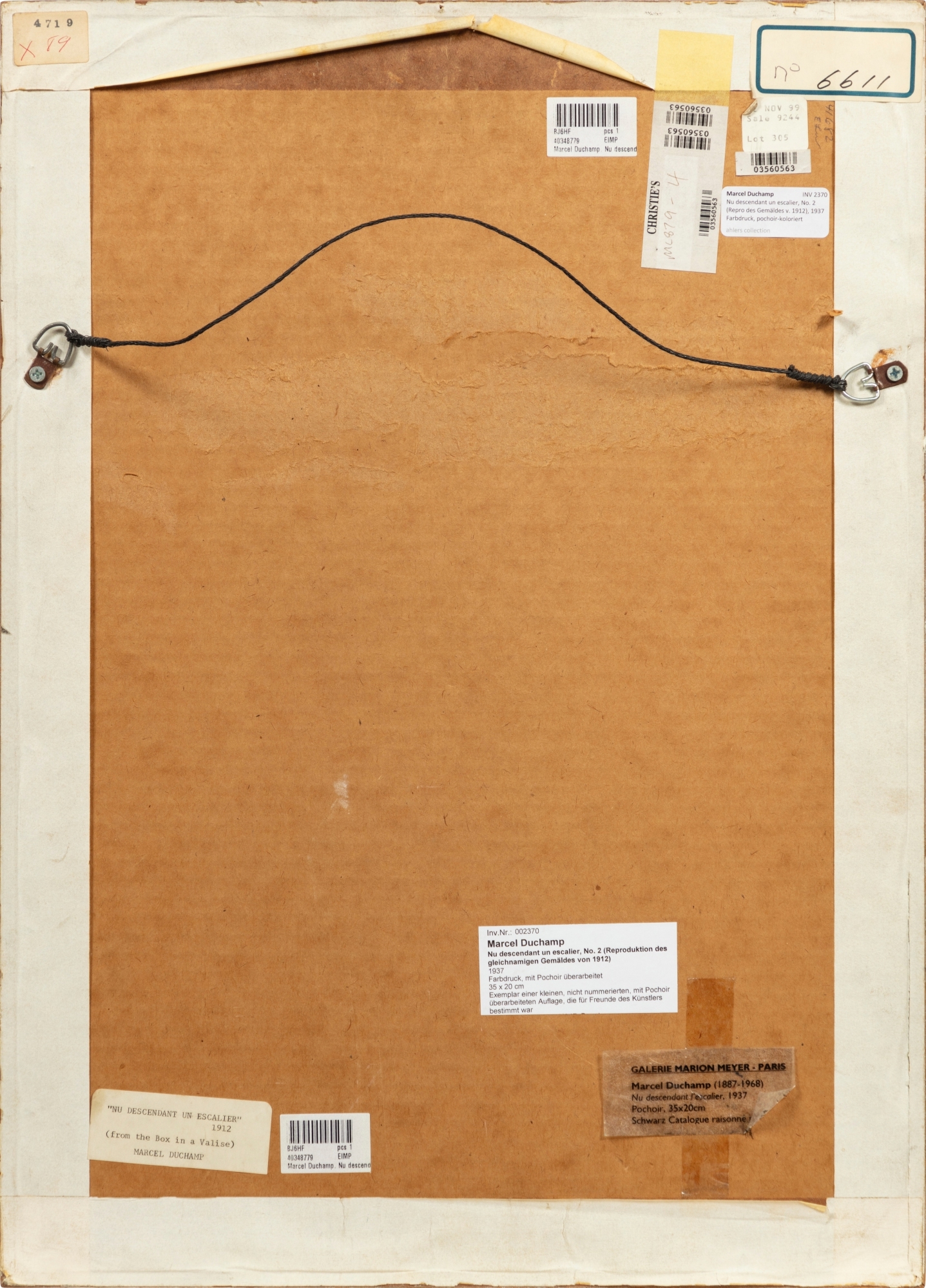 Marcel Duchamp | Nu descendant un escalier, No. 2 (1937) | MutualArt