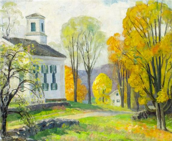 Harold Crocker Dunbar | Town Scene | MutualArt