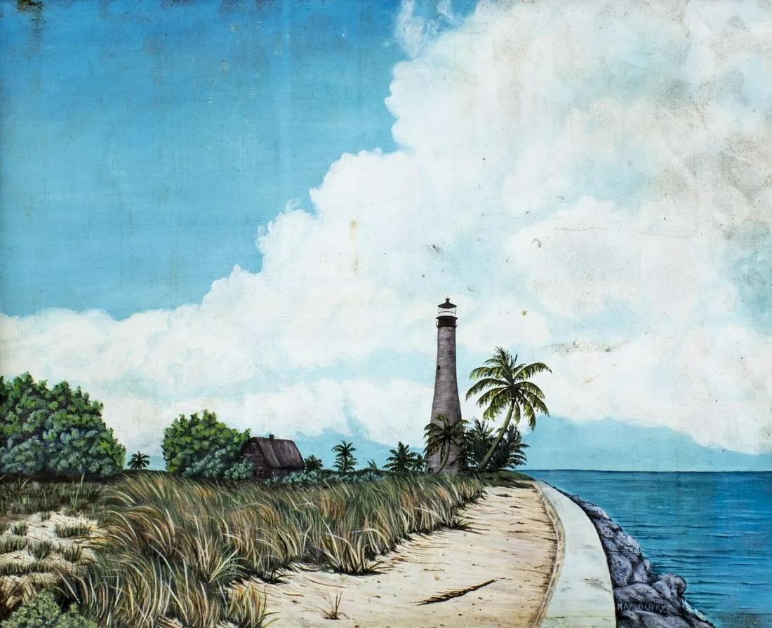 Kay Duffy | Coastal Landscape with Lighthouse | MutualArt