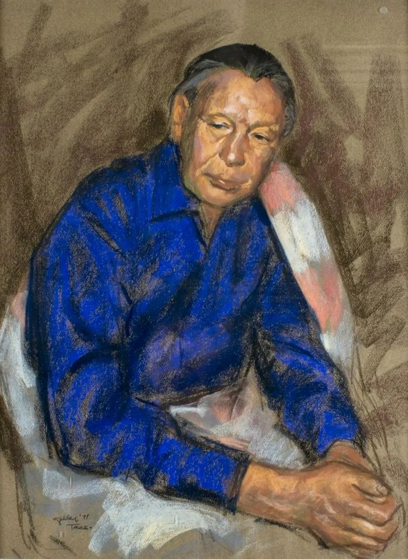 Harold Geller | Portrait of Indian Man (1971) | MutualArt