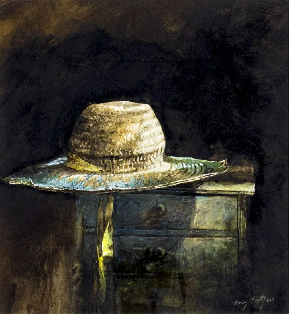 Donny Finley | Still Life with Straw Hat | MutualArt