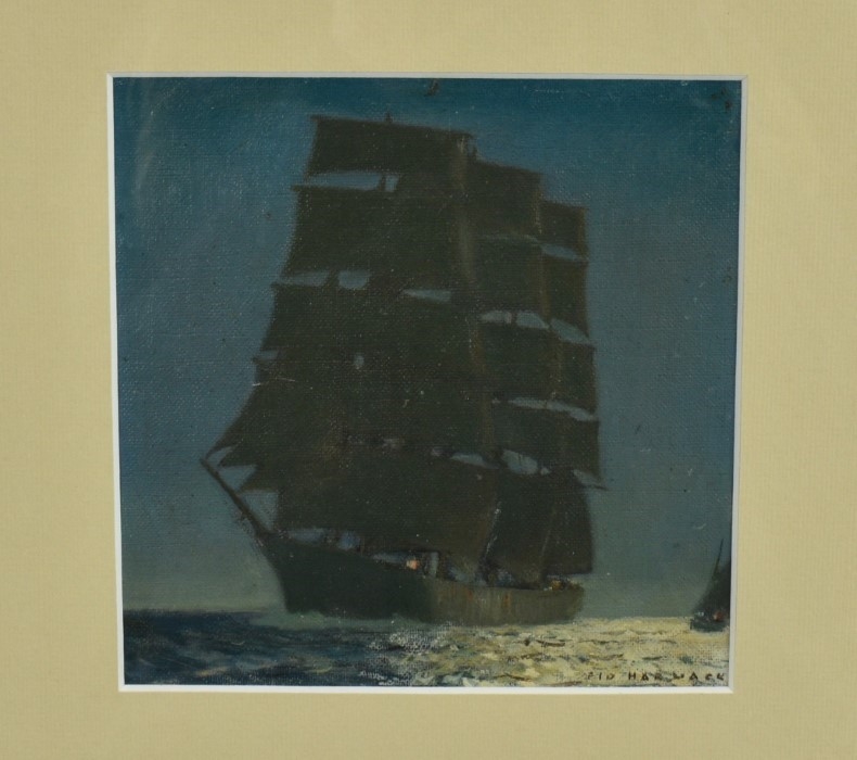 Frederick Bertrand Harnack | Ship under full sail | MutualArt