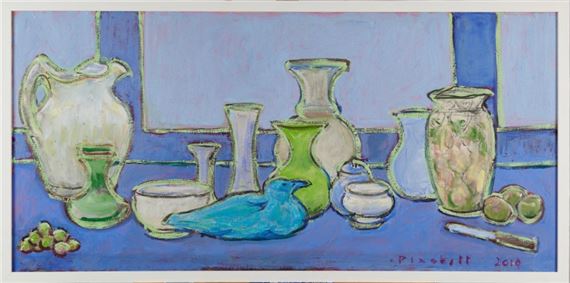 Joseph Francis Plaskett | Vases with Seagull | MutualArt
