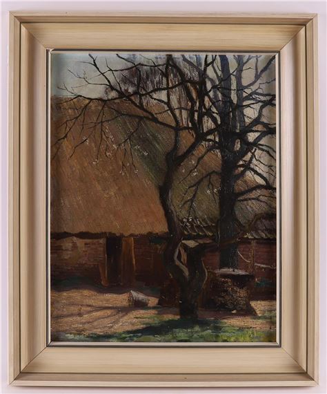 Arie van der Boon | Achterhuis met boom | MutualArt