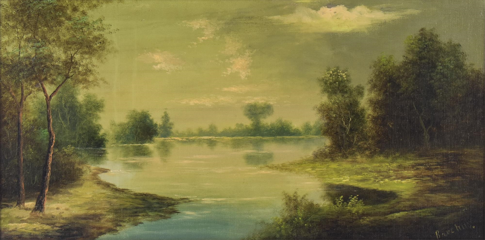 Eliza Rosanna Barchus | ELIZA BARCHUS SPRING STREAM OIL PAINTING ...