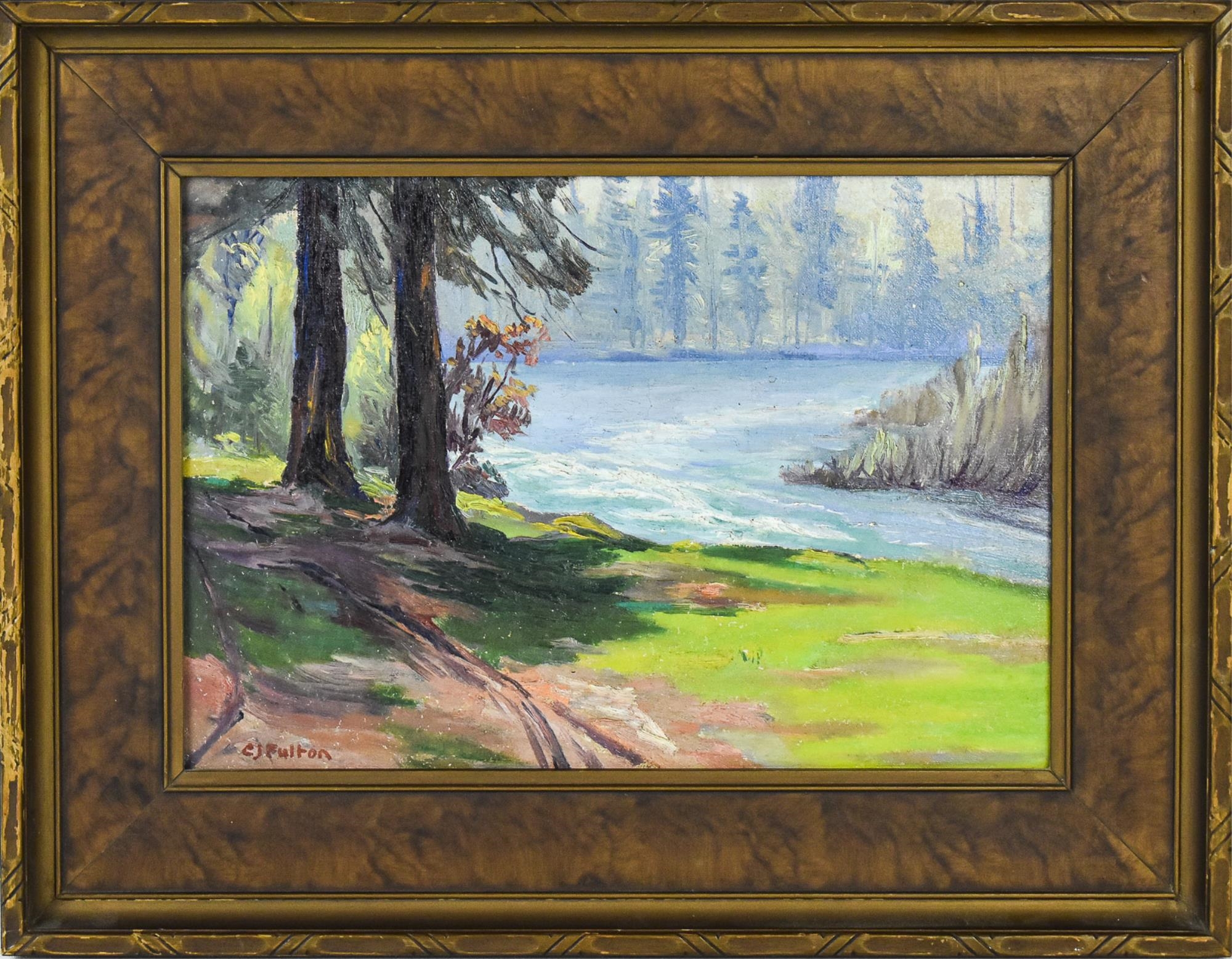 Cyrus James Fulton | CYRUS JAMES FULTON RIVERSIDE LANDSCAPE | MutualArt