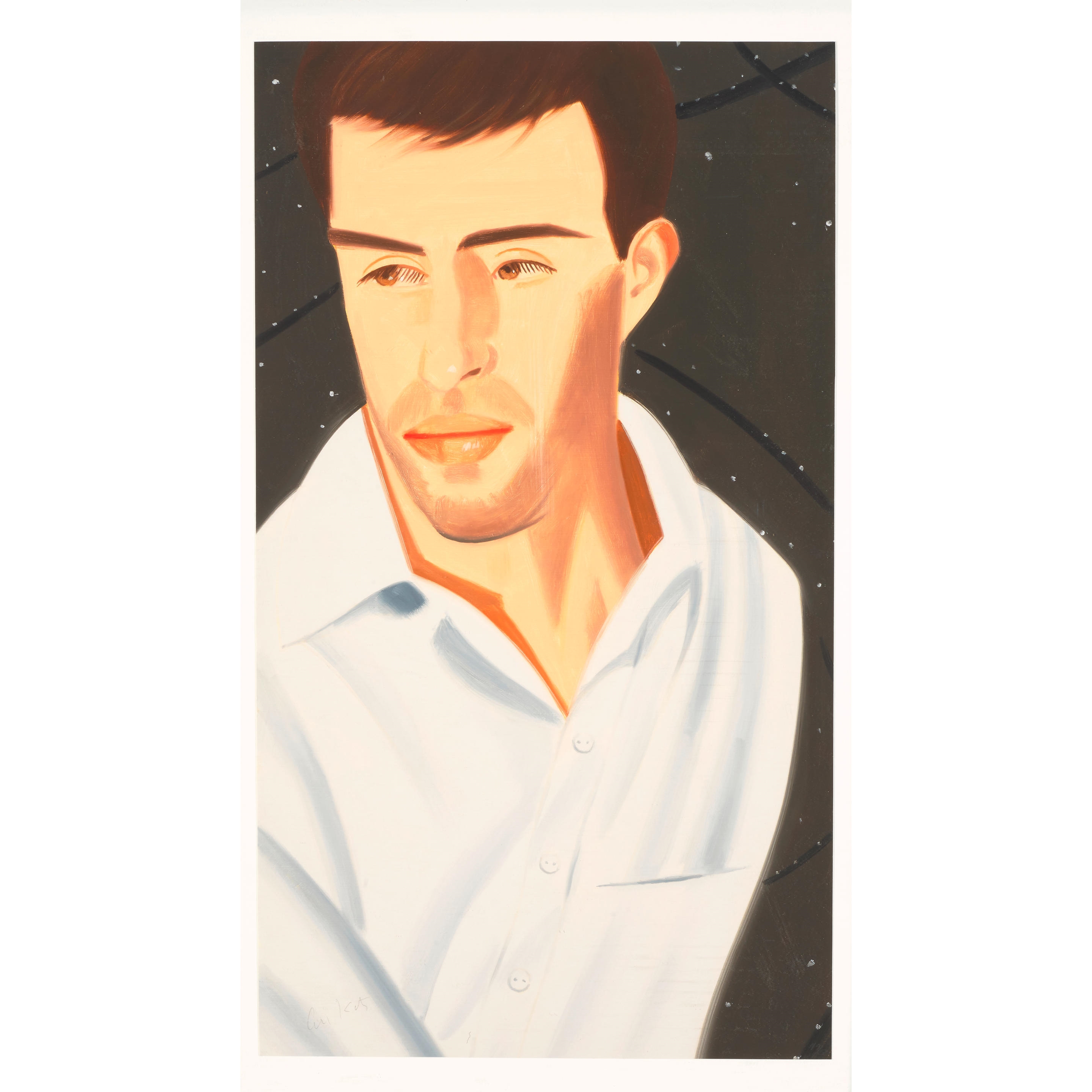 Alex Katz | White Shirt (Vincent 2) (2021) | MutualArt