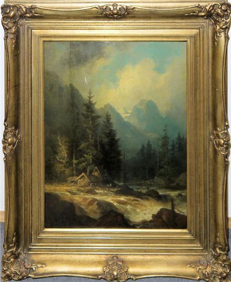 Theodor Verhas | Alte Mühle im Hochgebirge | MutualArt